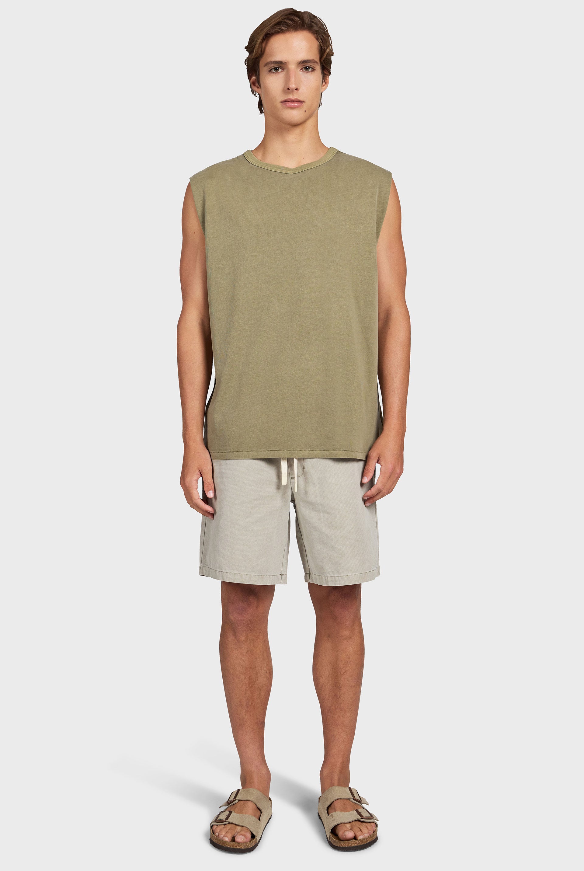 Jimmy Muscle Tee — Sanded Heavyweight Tee | Academy Brand