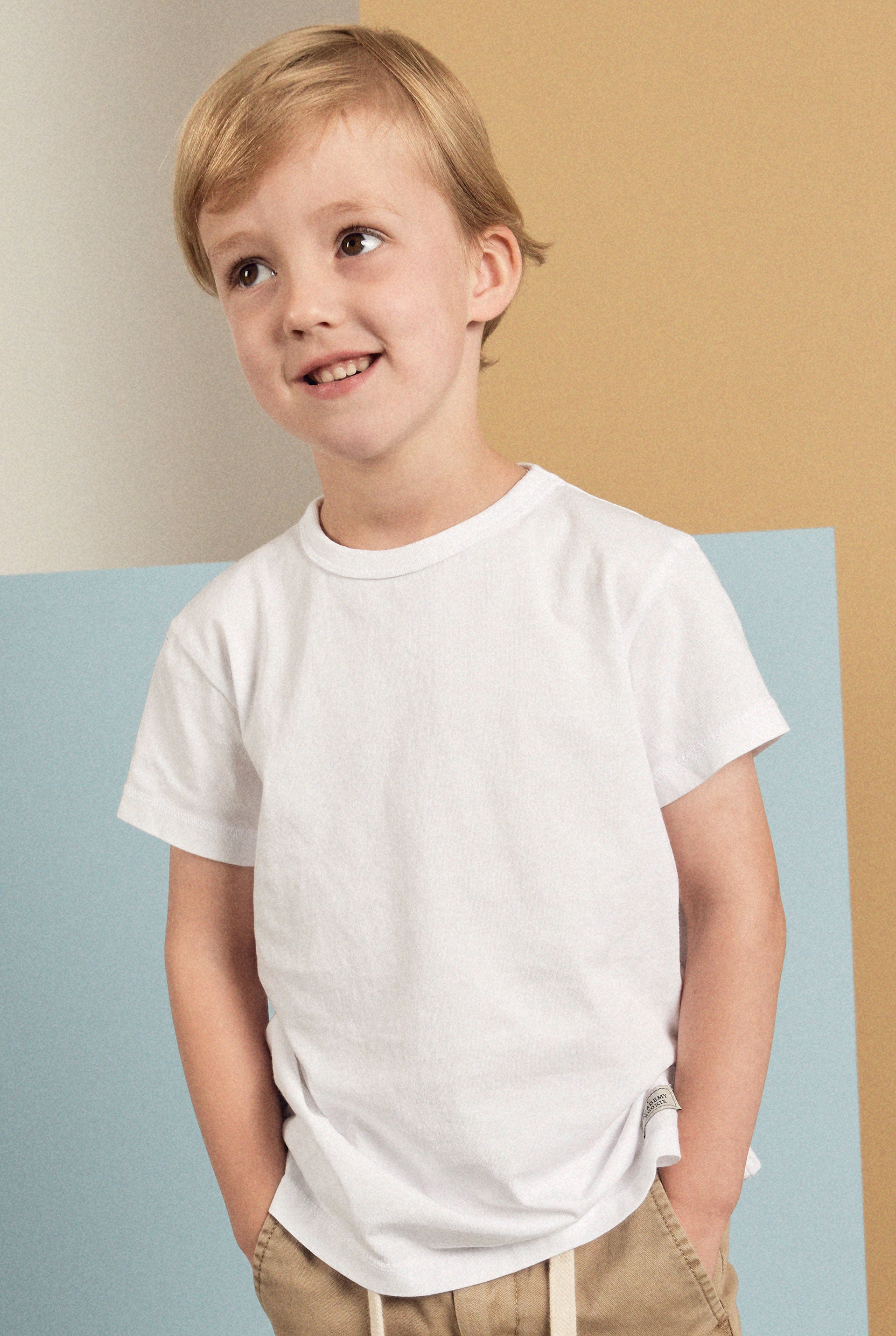 Kids Roth Tee in White | Academy Brand