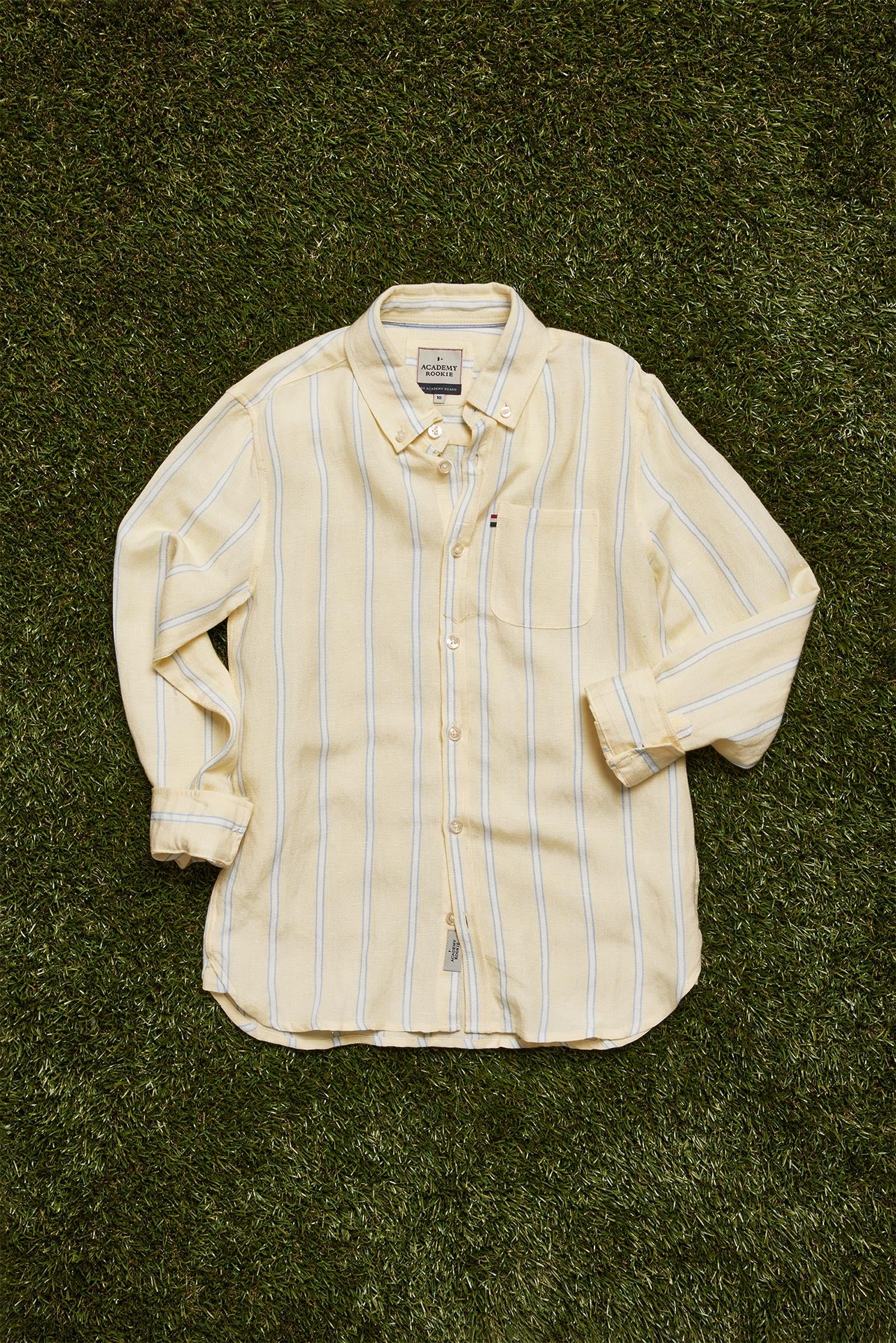 Kids Redford Shirt in Pine lemon | Academy Brand